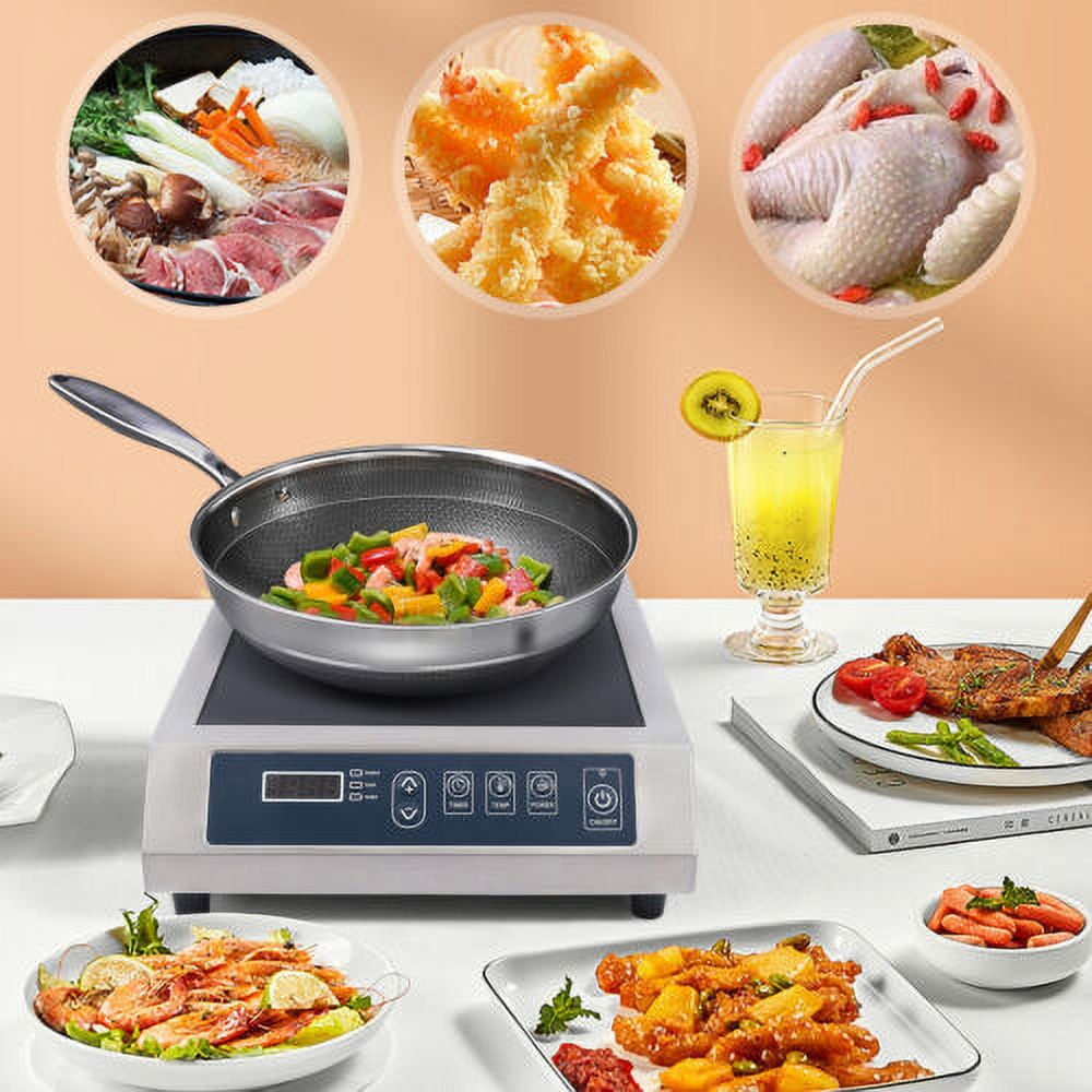 Portable Induction Cooktop Stainless Steel Countertop Cooker 13-speed ...