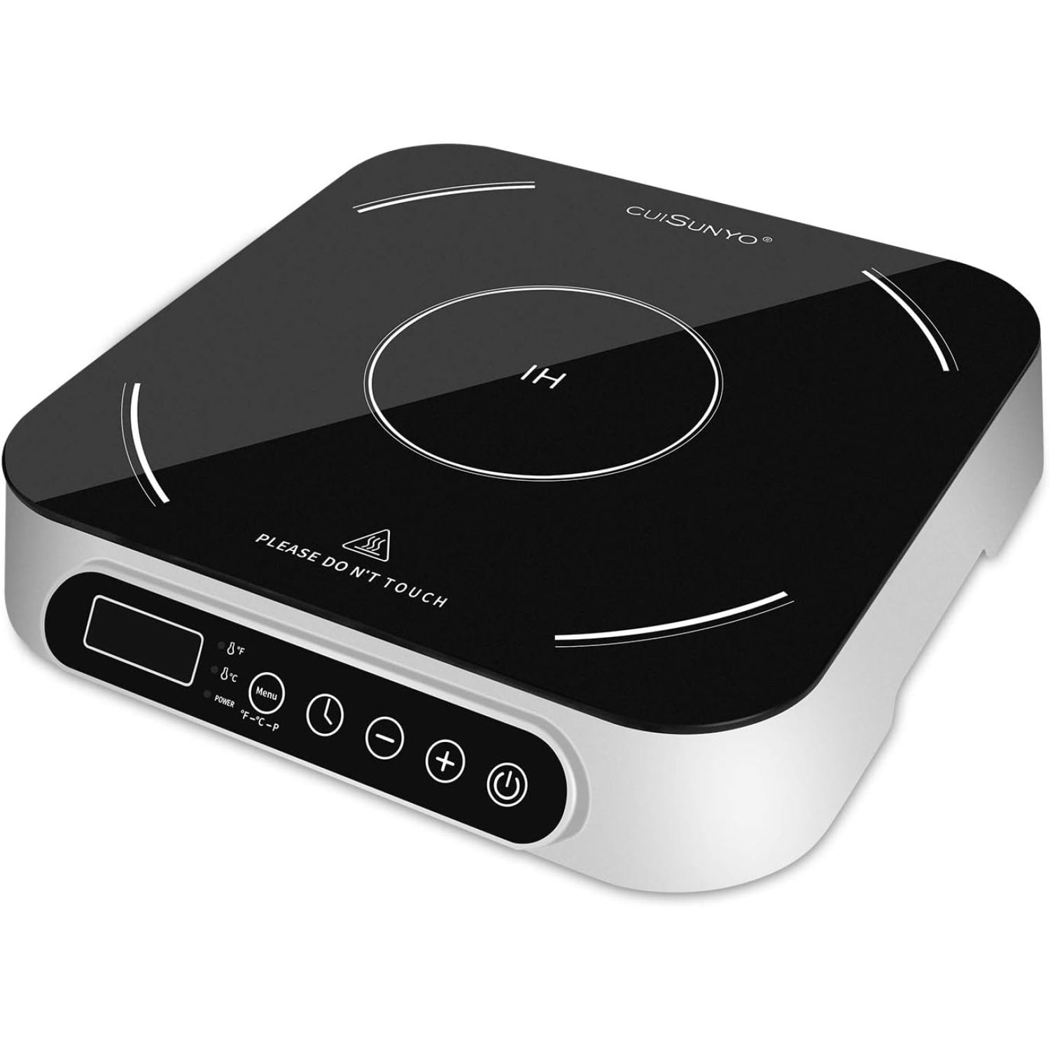 Portable Induction Countertop 1800W Cooktop 10 Power Levels Burners ...