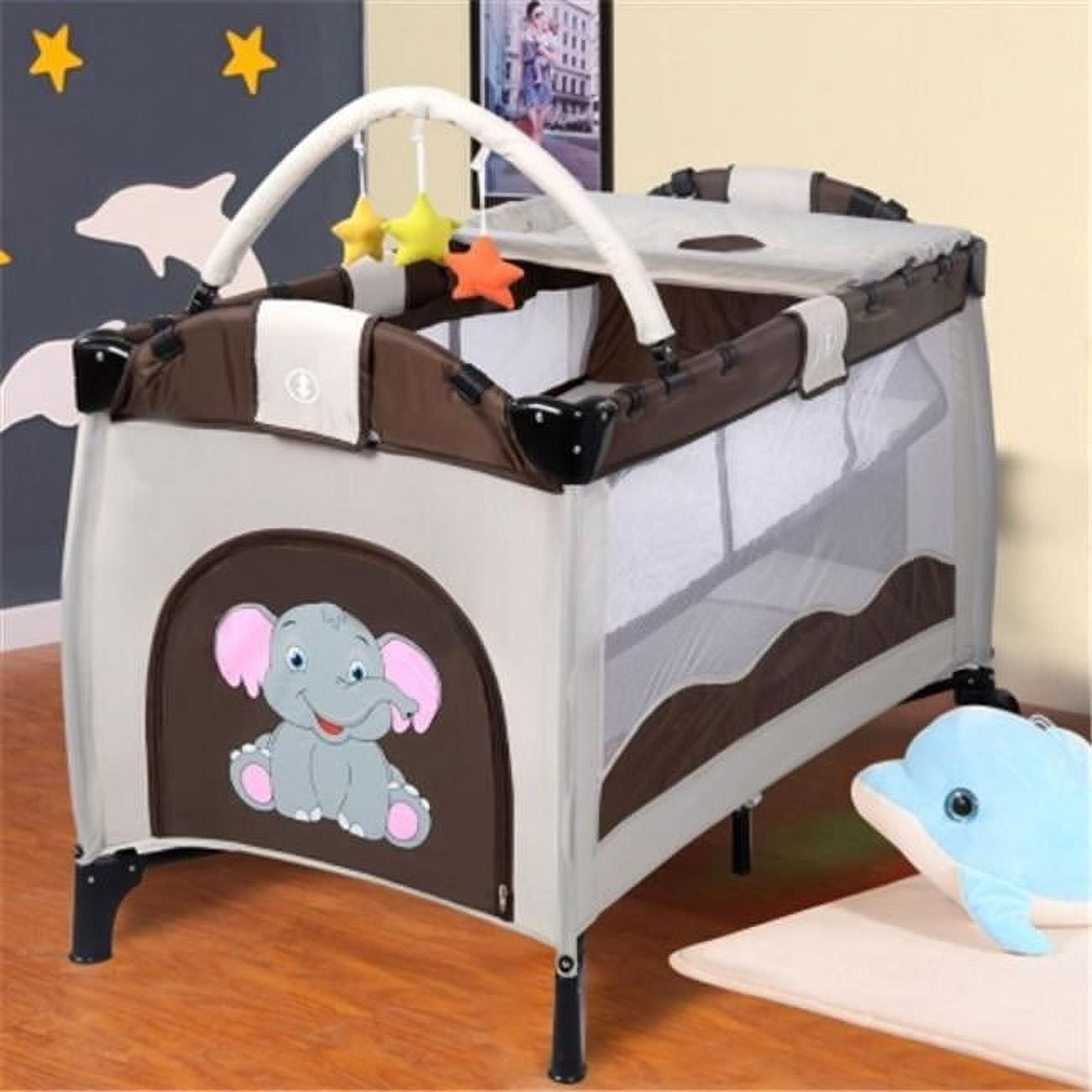 Portable Pack N Play Infant Baby Crib Playpen Bassinet Bed for Travel ...