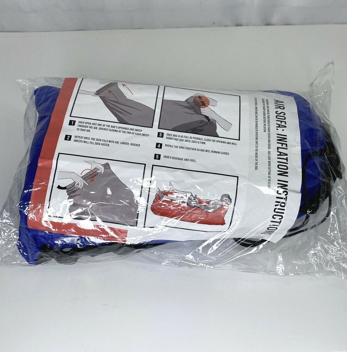 Portable Inflatable Air Bed Sofa Lounger Beach Sleeping Bag Camping ...