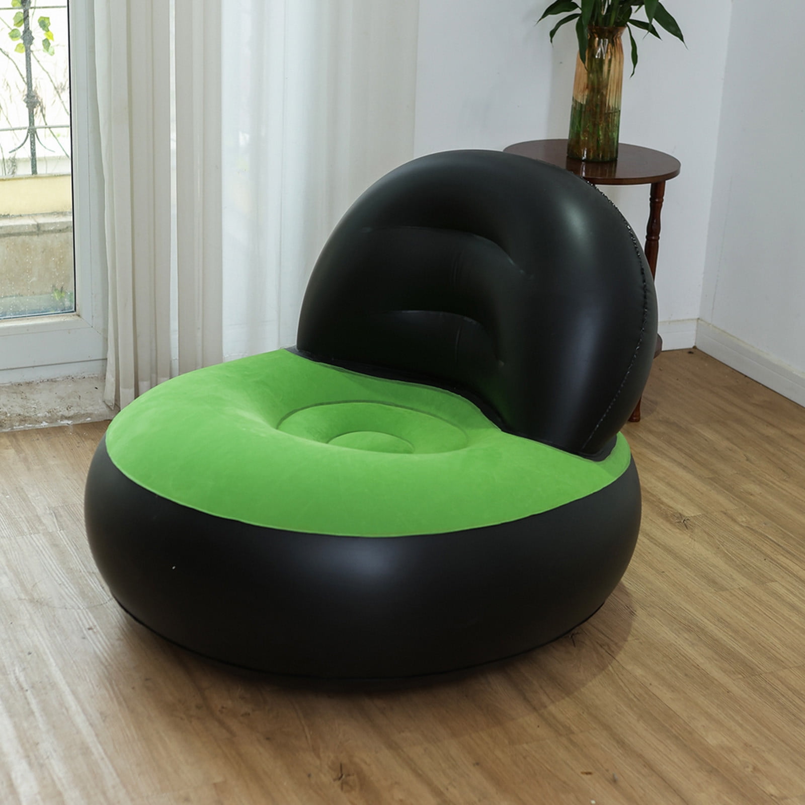 Portable Inflatable Deck Chair, Lounger Sofa for Indoor Living Room ...