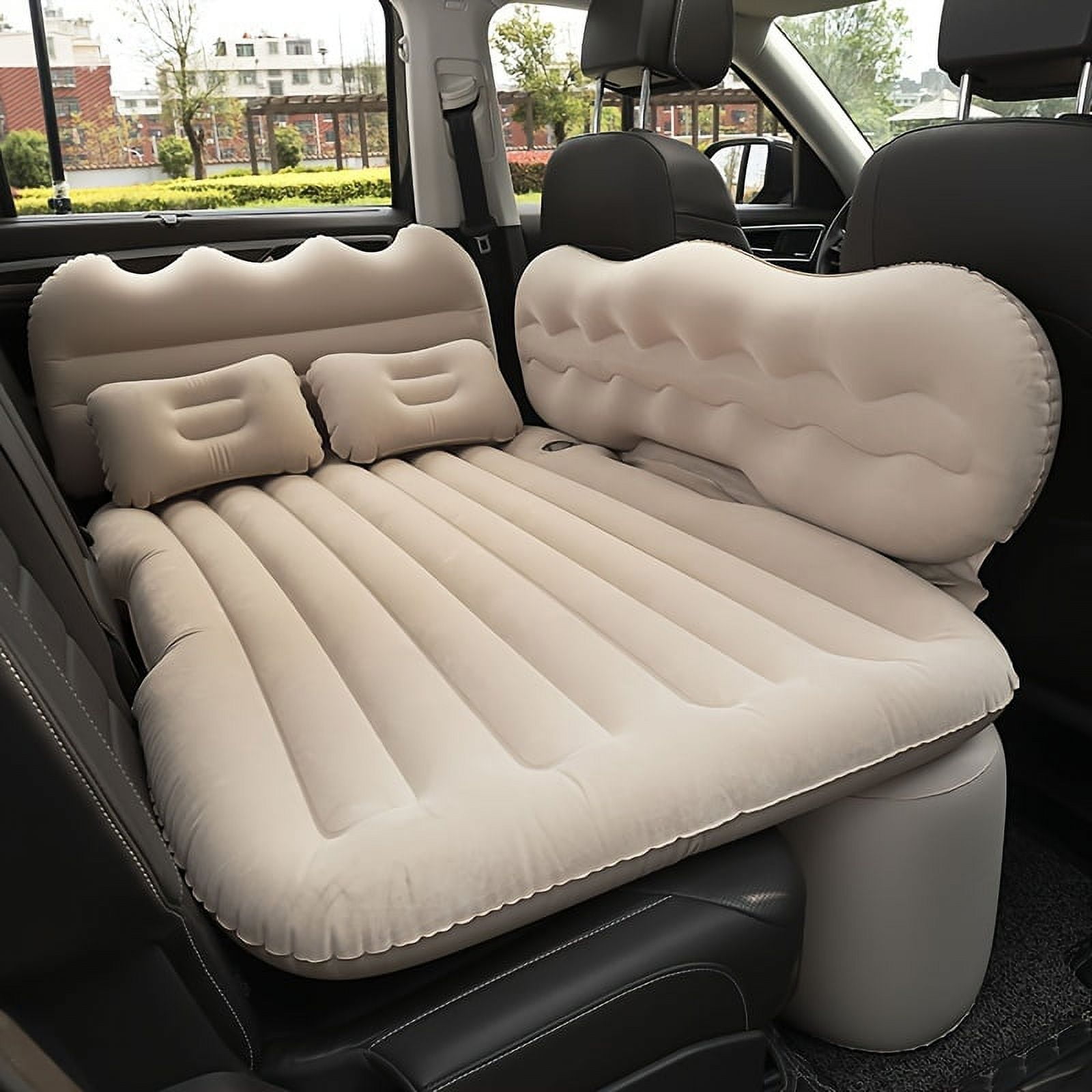Portable Inflatable Mattress, Car Rear PVC Flocking Air Mattress For ...