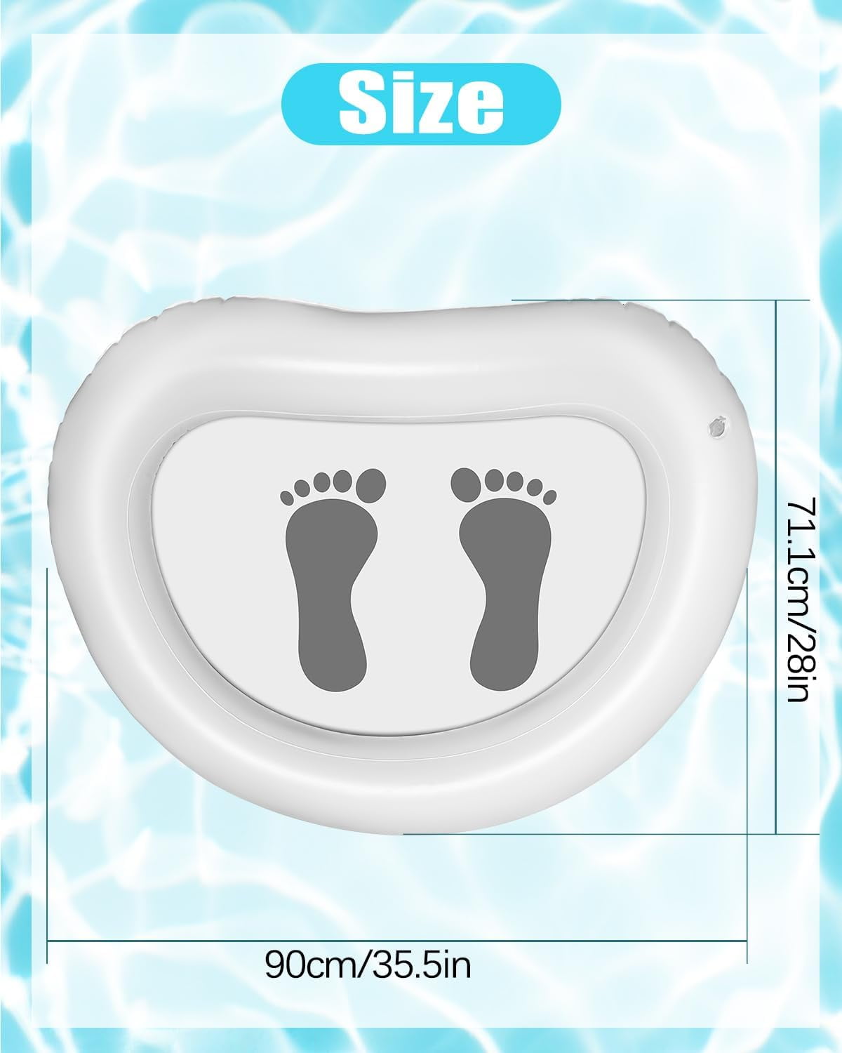 Portable Inflatable Pool Foot Bath Basin for Cleaning Feet Before ...