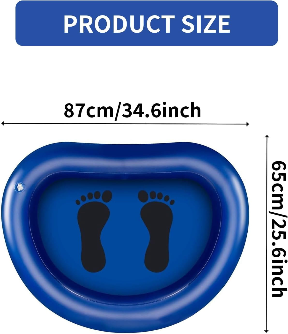 Portable Inflatable Pool Foot Bath Basin for Spa & Outdoor Use ...