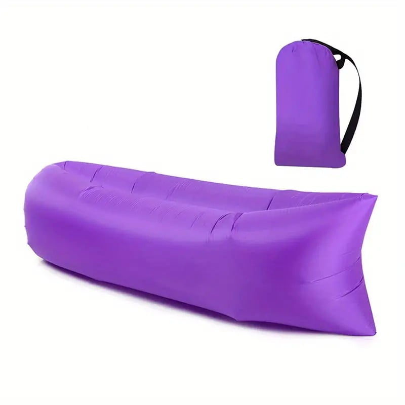 Portable Inflatable Recliner Air Sofa Hammock, Outdoor Foldable Chair, Waterproof, Leak Proof ...