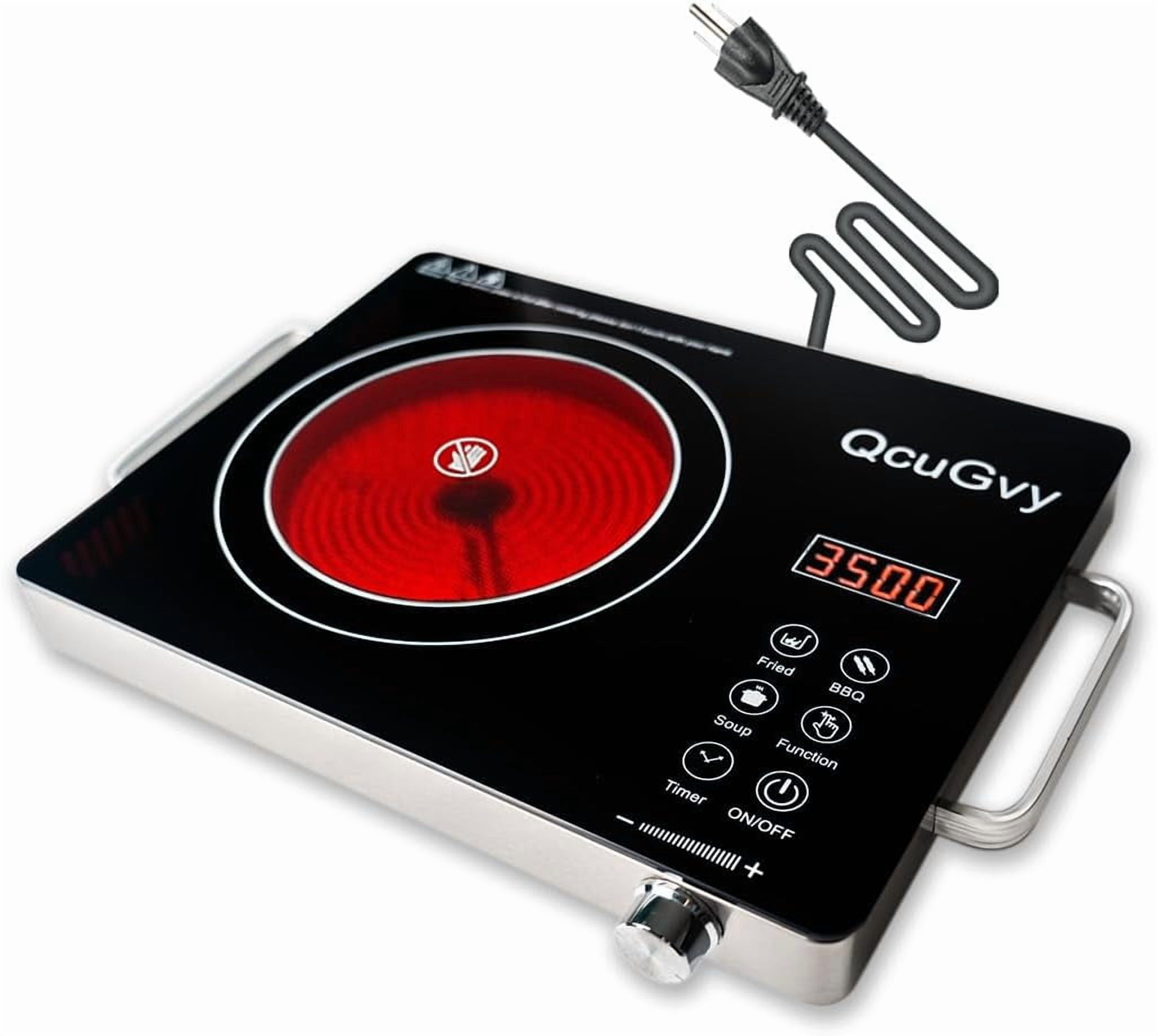 Portable Infrared Burner 3500 Electri with 3 Hours Timer-Electric Hot ...