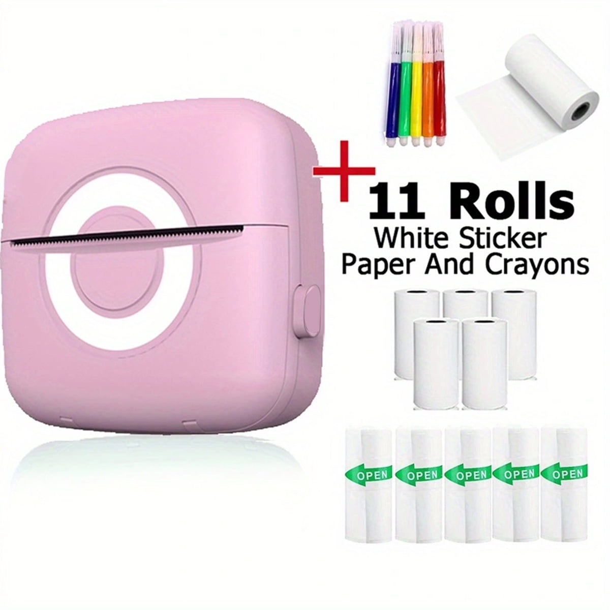 Portable Instant Photo Printer Black And White Instant Mini Thermal ...