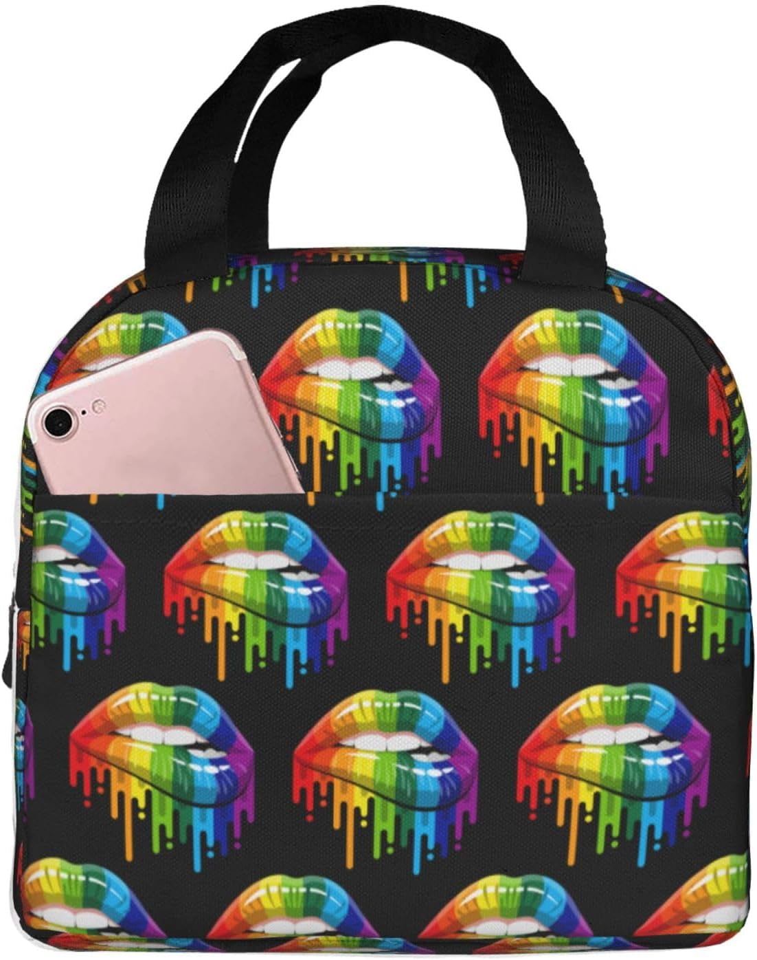 Portable Insulated Lunch Bag for Lgbt Gay Homosexual Lesbian Rainbow ...