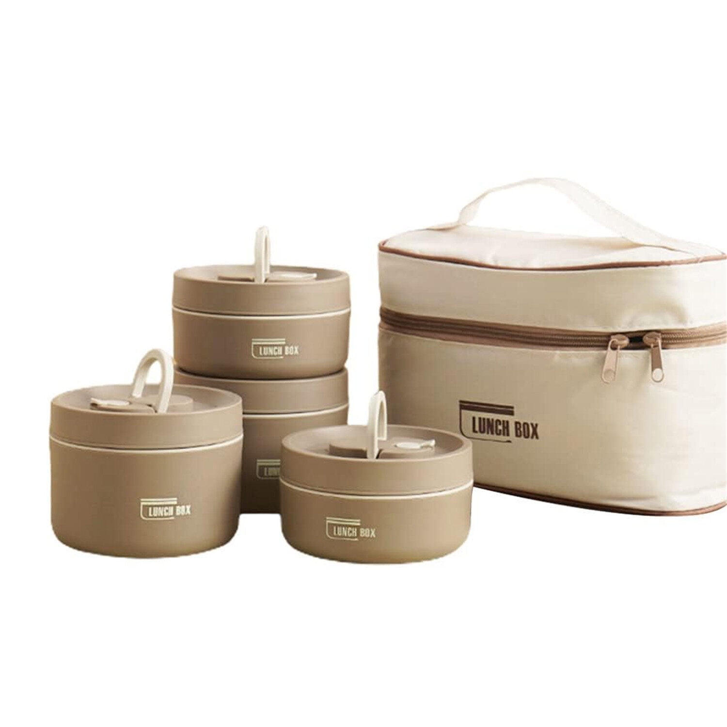 Portable Insulated Lunch Container Set, New Stackable Stainless Steel ...