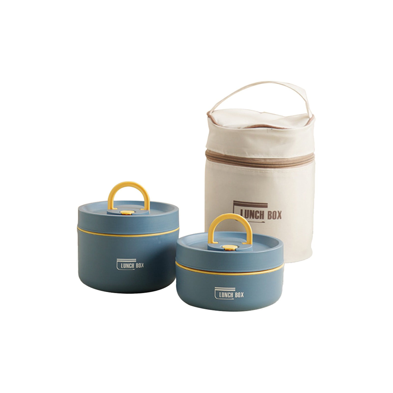 Portable Insulated Lunch Container Set Stackable Stainless Steel Food ...