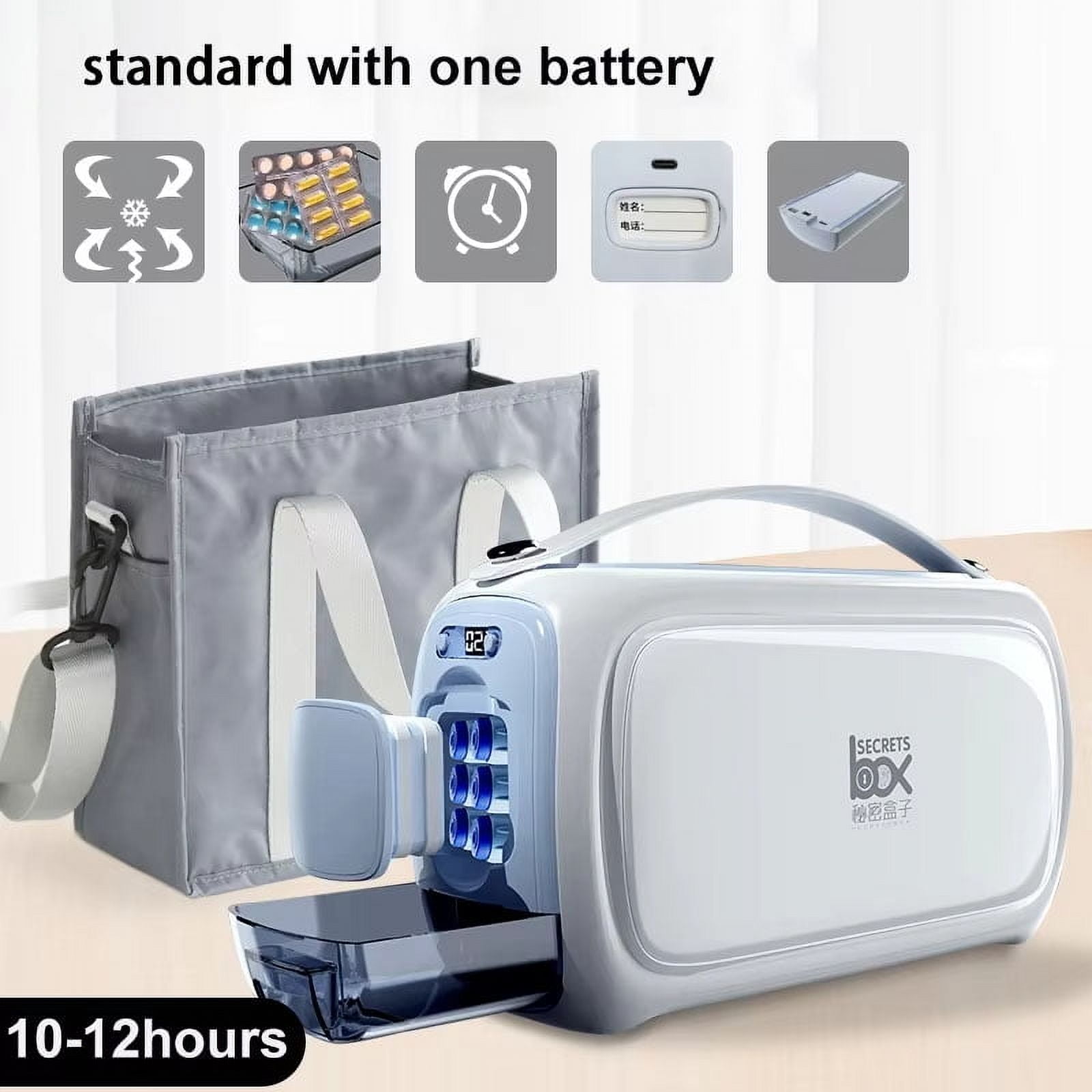 Portable Insulin Refrigerator Rechargeable Battery Carry-on Home Car ...