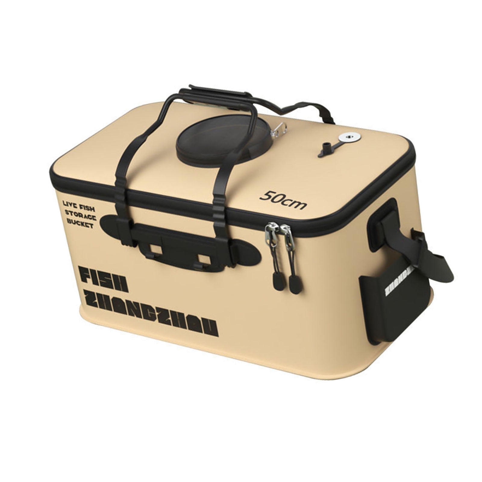 Portable Integrated Fish Bucket Live Fish Box Folding Fish Bucket with ...
