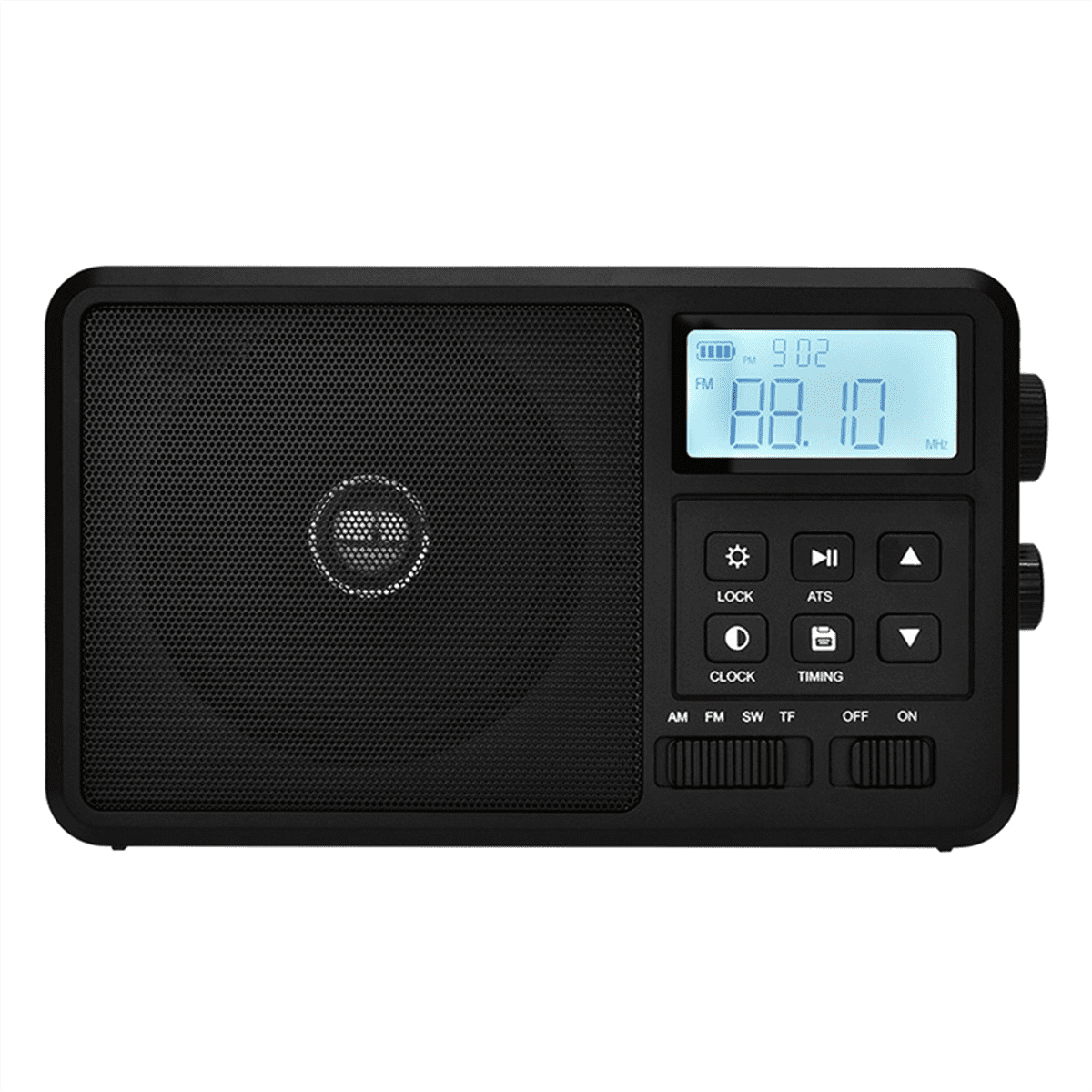Portable Internet Radio Best Reception FM Bluetooth Radios Speaker LCD Screen Support Alarm ...