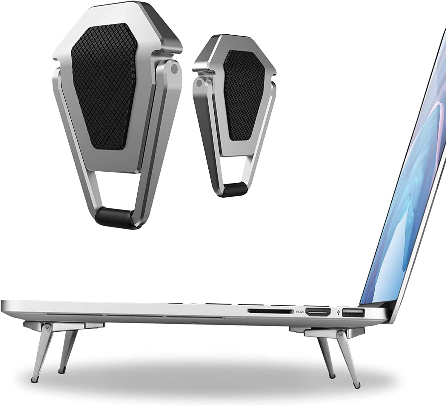 Portable Invisible Laptop Stand, Mini Aluminum Cooling Pad,Computer ...