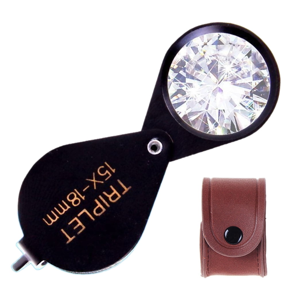 Portable Jewelry Inspection Tool Glass Lens Magnifyings Glass Portable ...