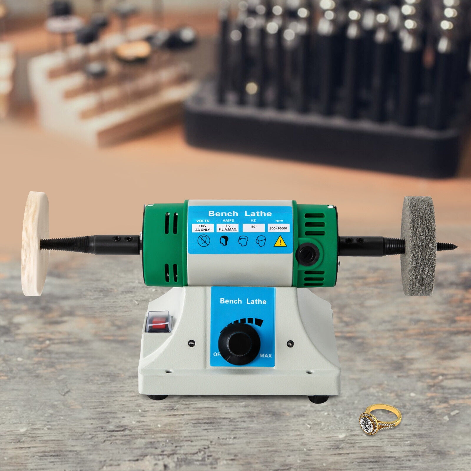 Portable Jewelry Polisher Bench Grinder Watch Gem Buffing Machine ...