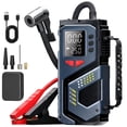 Portable Jump Starter with Air Compressor, 6000mAh 12V Car Battery ...