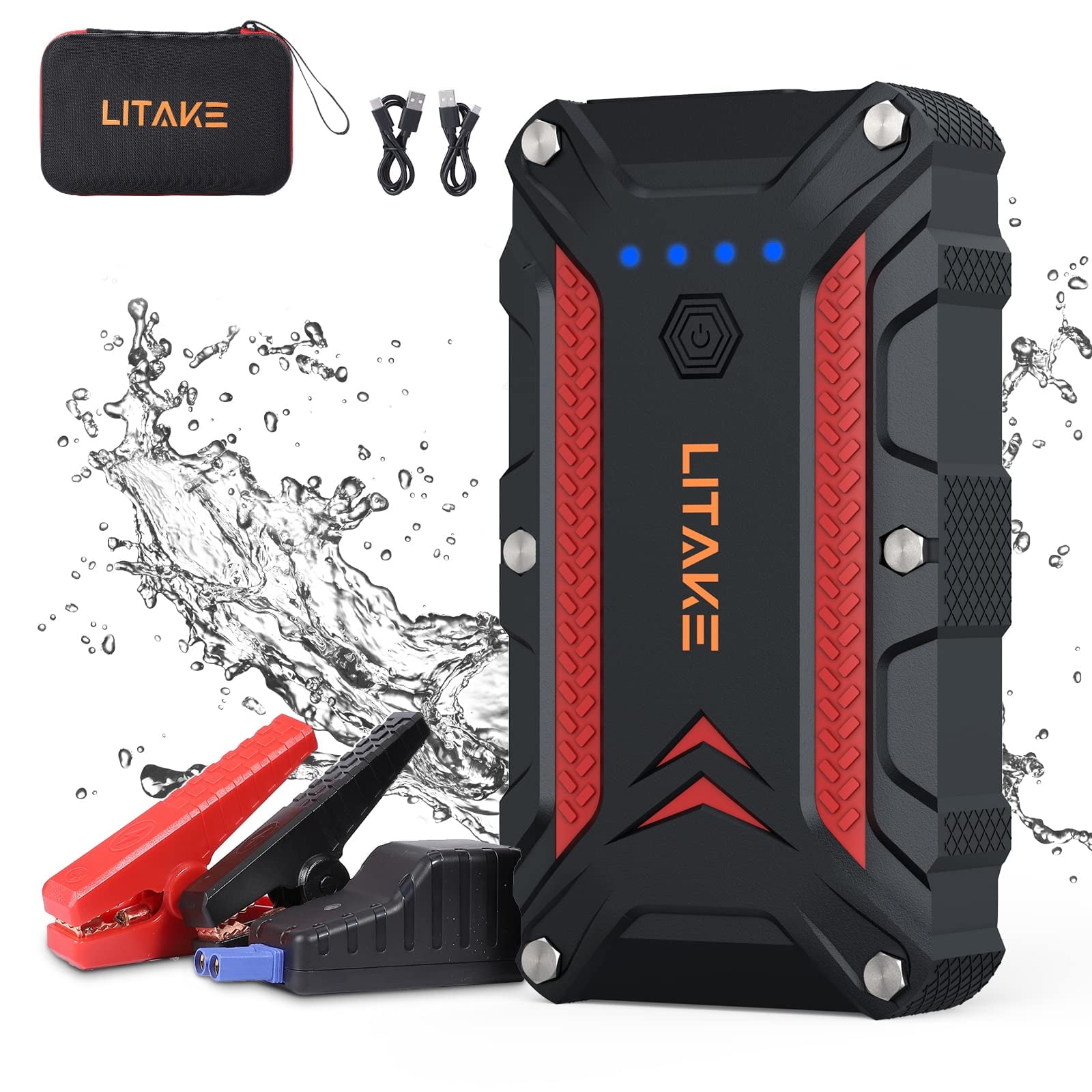Portable Jump Starter Battery Pack, 12V 1500 Amp Motorcycle Car ...