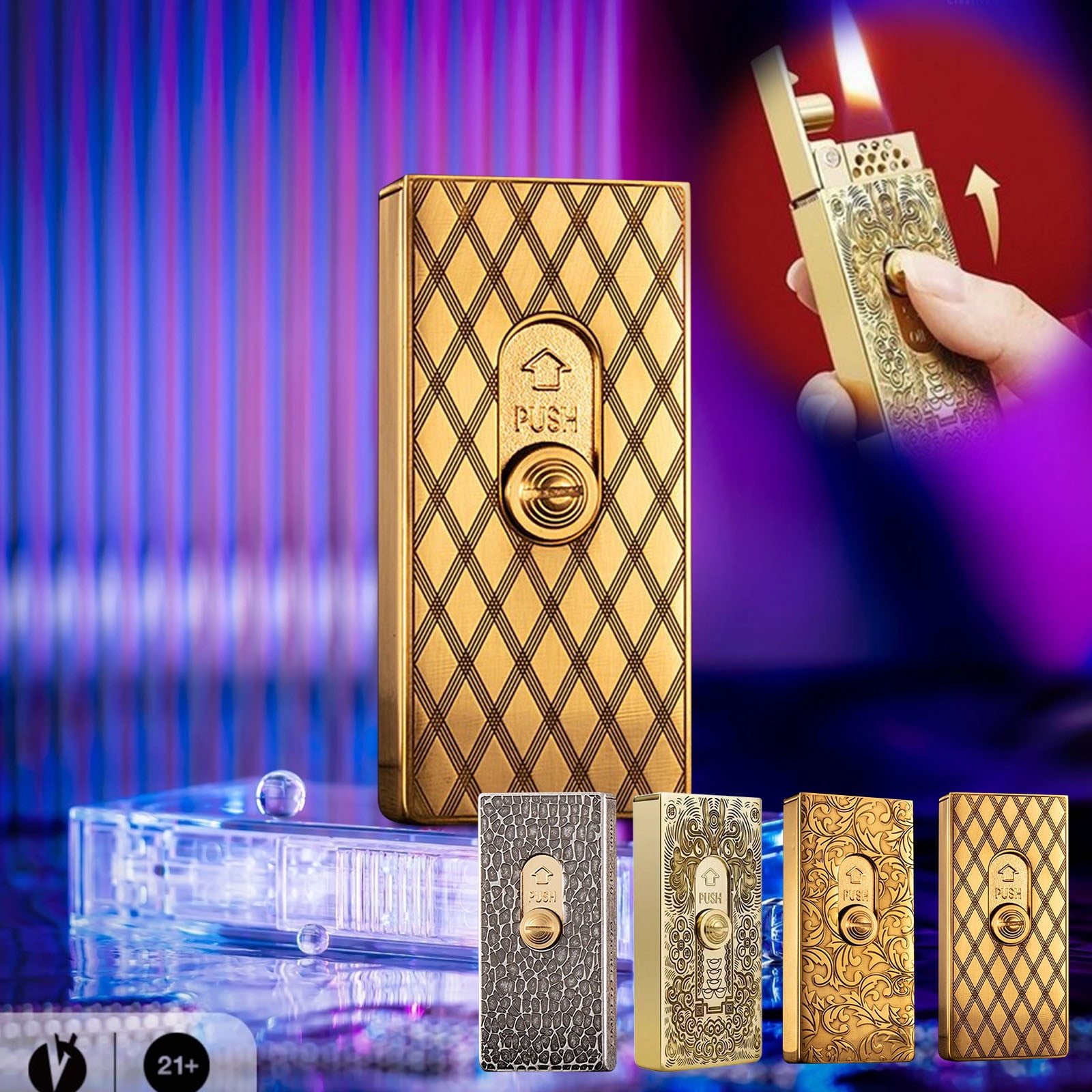 Portable Kerosene Lighter | One-Button Click Ignition | Compact Pocket ...
