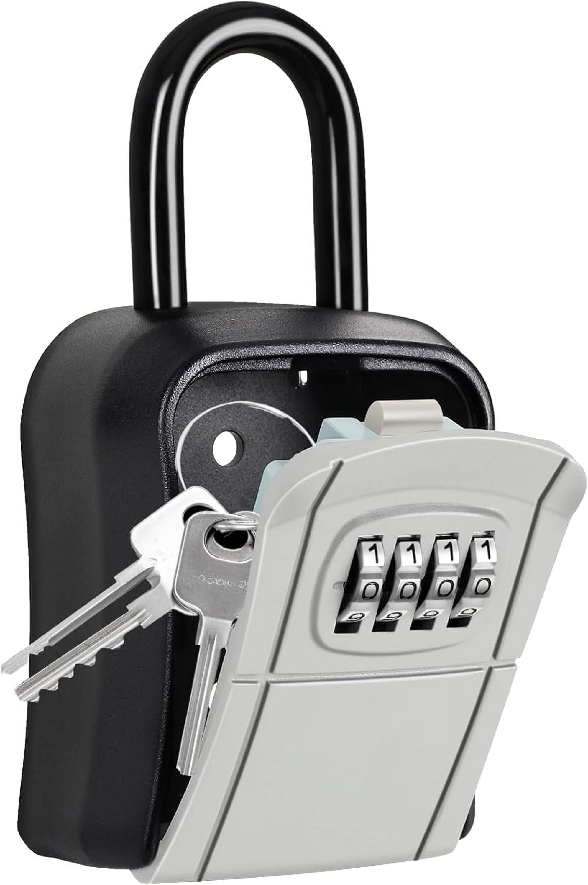 Portable Key Lock Box,Key Holder Safe Security Lock Box for Indoor ...