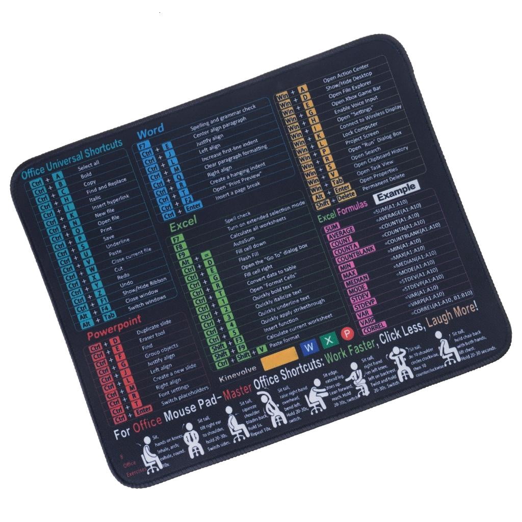 Portable Keyboards Mats With Excels Formulas Enhanceds Grip Natural ...
