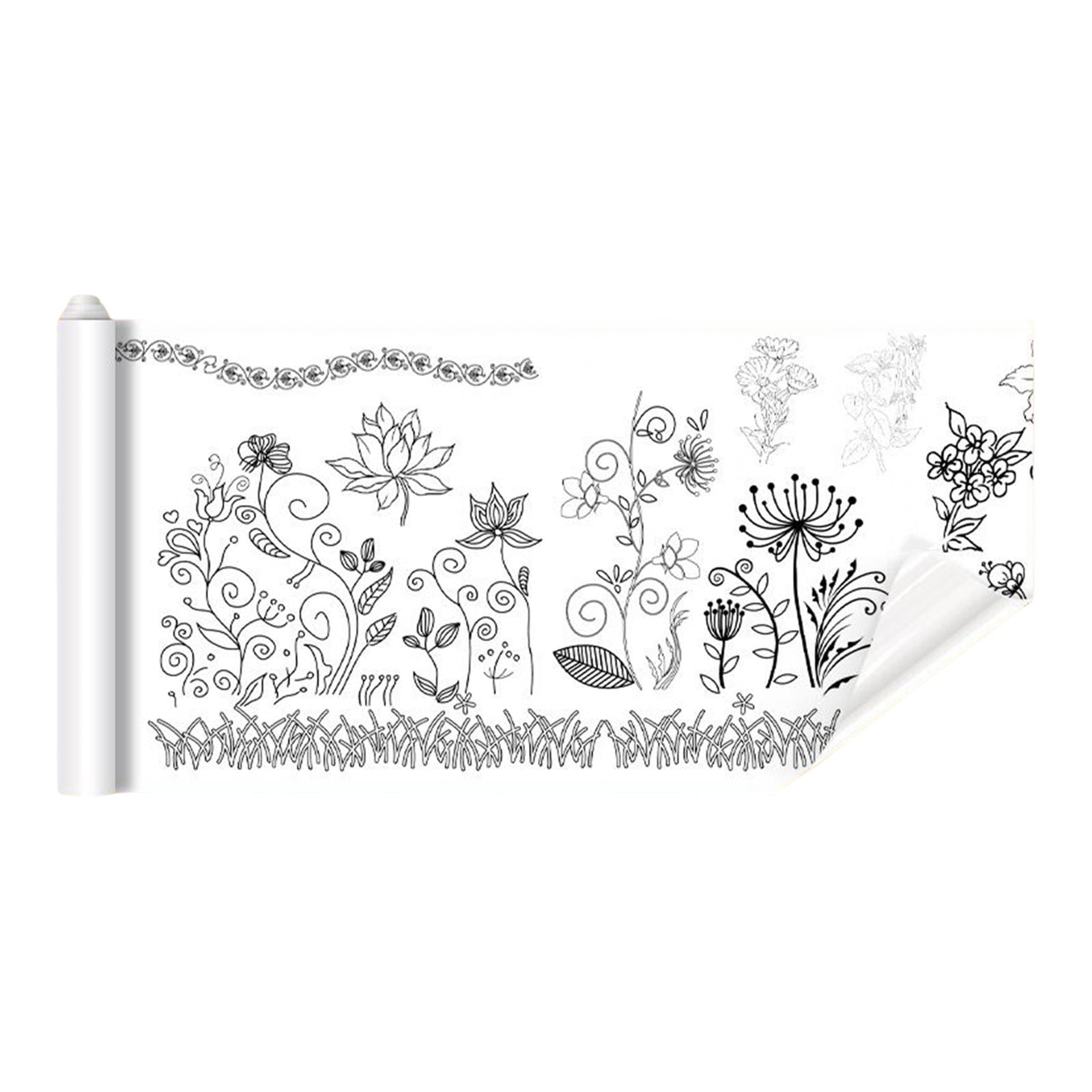 Portable Kids Drawing Scroll Poster Toddlers Coloring Posters Wall ...