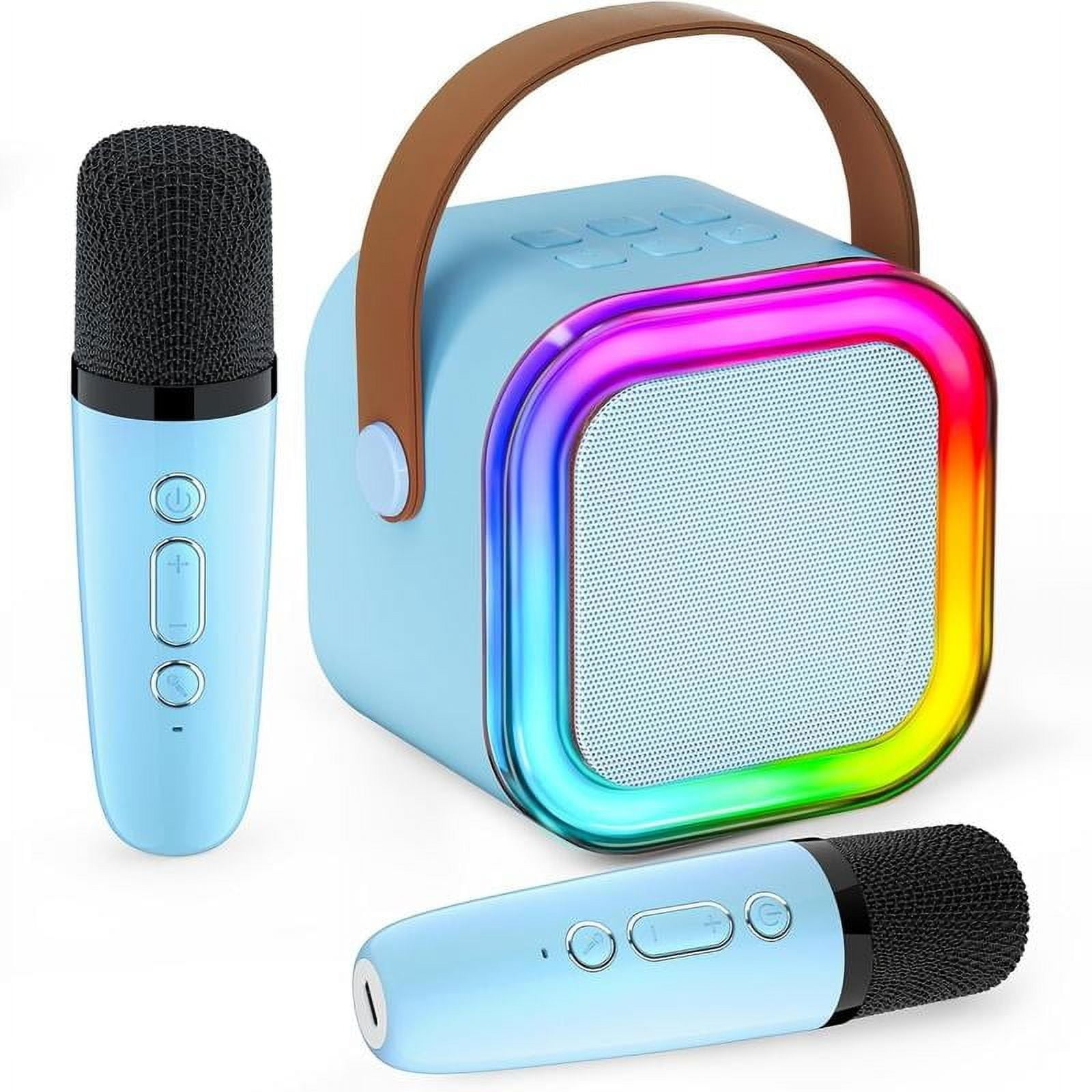 Portable Kids Karaoke Machine with Wireless Microphones - Bluetooth ...