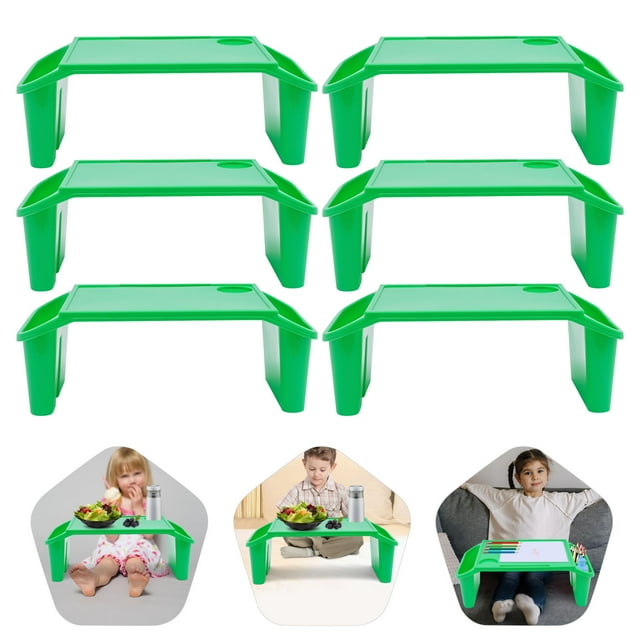 Portable Kids Lap Desk Tray Plastic Breakfast Lap Desk with Side ...