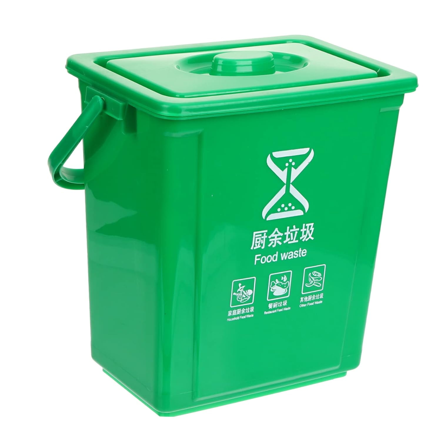 Portable Kitchen Compost Bin with Lid Food Waste Bin for Compost Pail ...