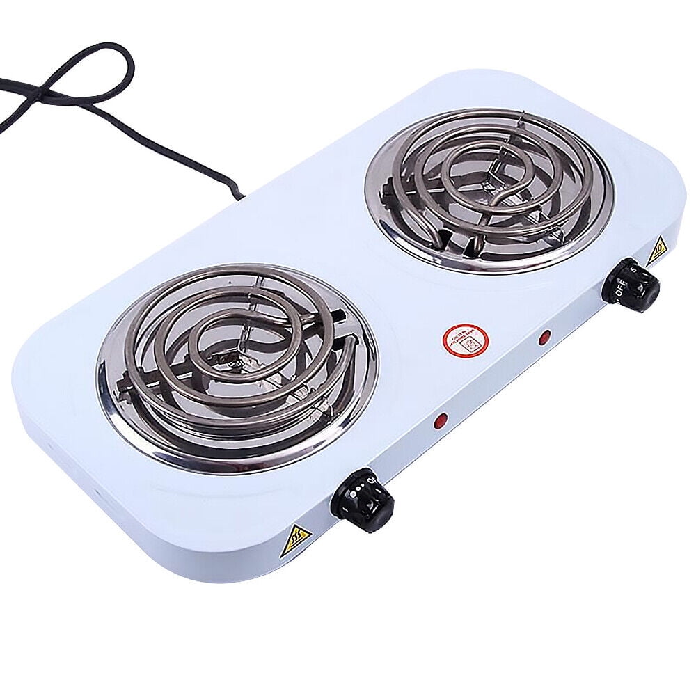Portable Kitchen Electric Double Burner Hot Plate Cooktop Cooking Stove ...