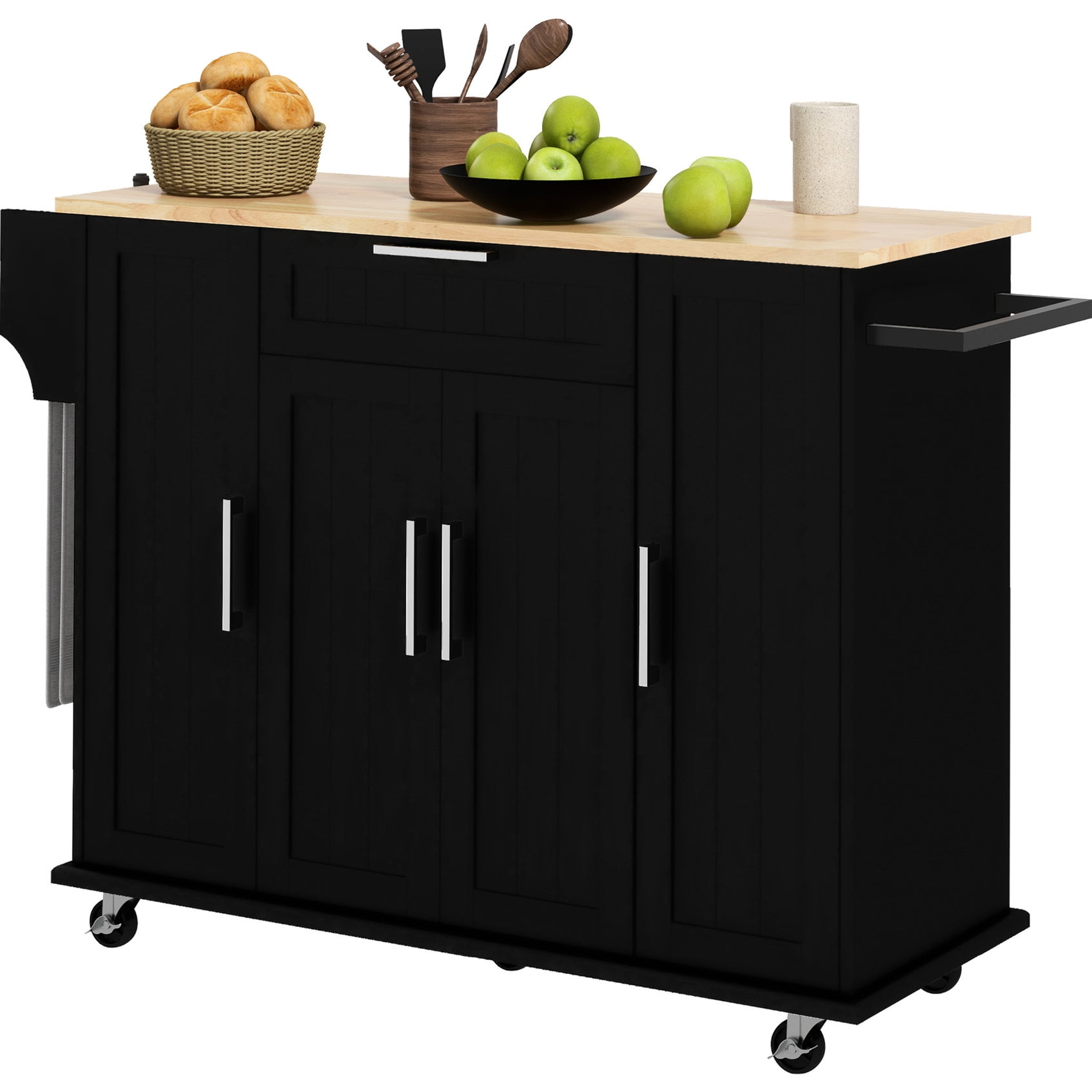 Portable Kitchen Island - Move Freely Around Your Home with Rolling ...
