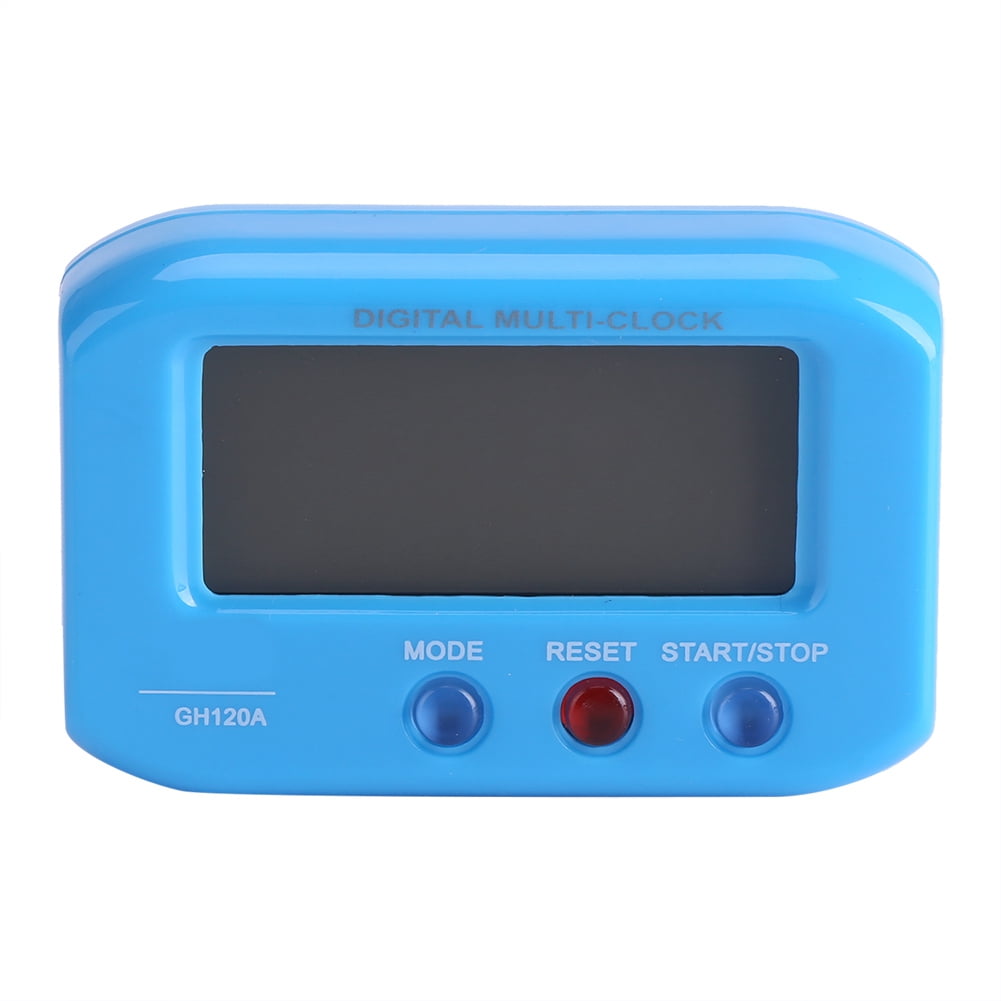 Portable LCD Display Digital Alarm Clock Snooze with Backlight Table ...
