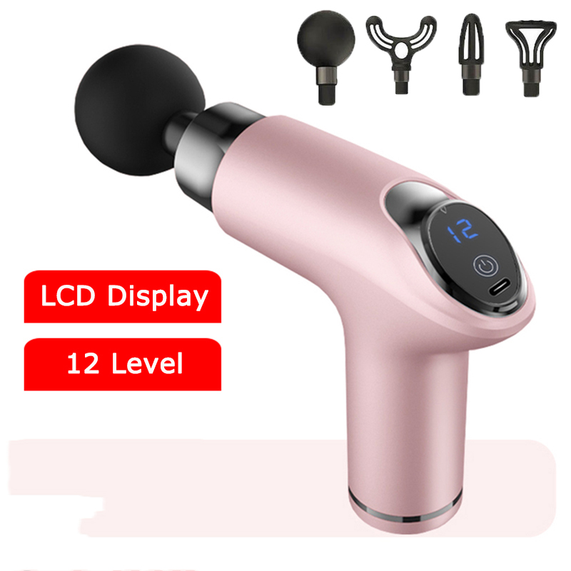 Portable Lcd Massage Gun Eilctric Mini Handheld Percussion Pistol 9151