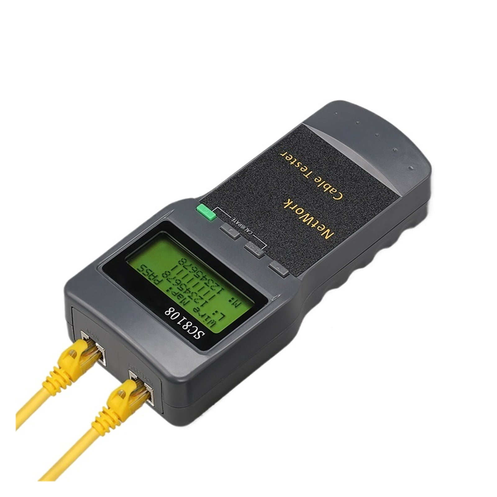 Portable LCD Network Tester Meter&LAN Phone Cable Tester & Meter With ...