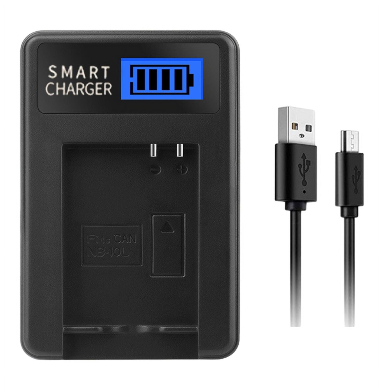 Portable LCD Screen Display USB Camera Battery Chargers for Canon NB ...