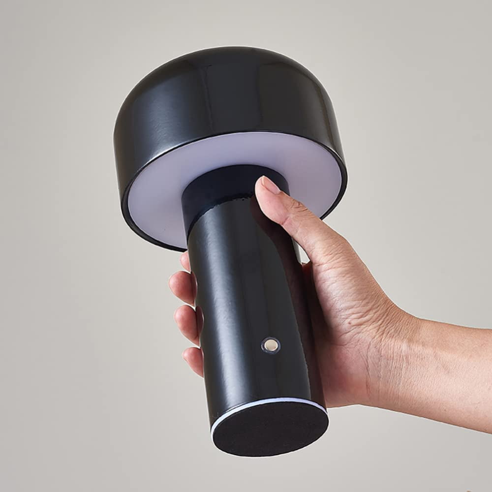Portable LED Cordless Table Lamp,Mushroom Shaped Rechargeable Desk Lamp ...