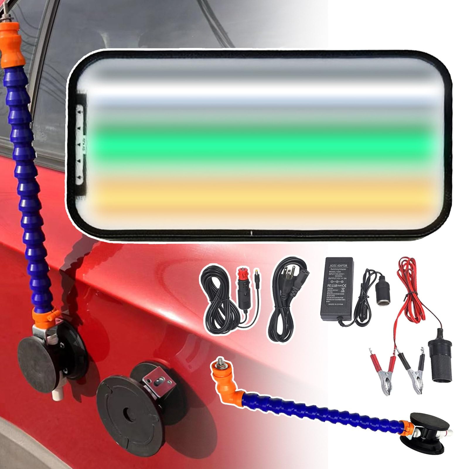 Portable LED Dent Detection Lamp,Car Paintless Dent Repair Tools,Dent ...