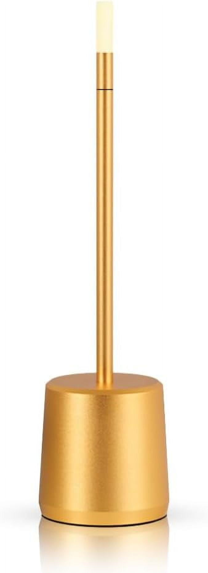 Portable LED Metal Table Lamp - 3 Level Brightness Touch Control Desk ...