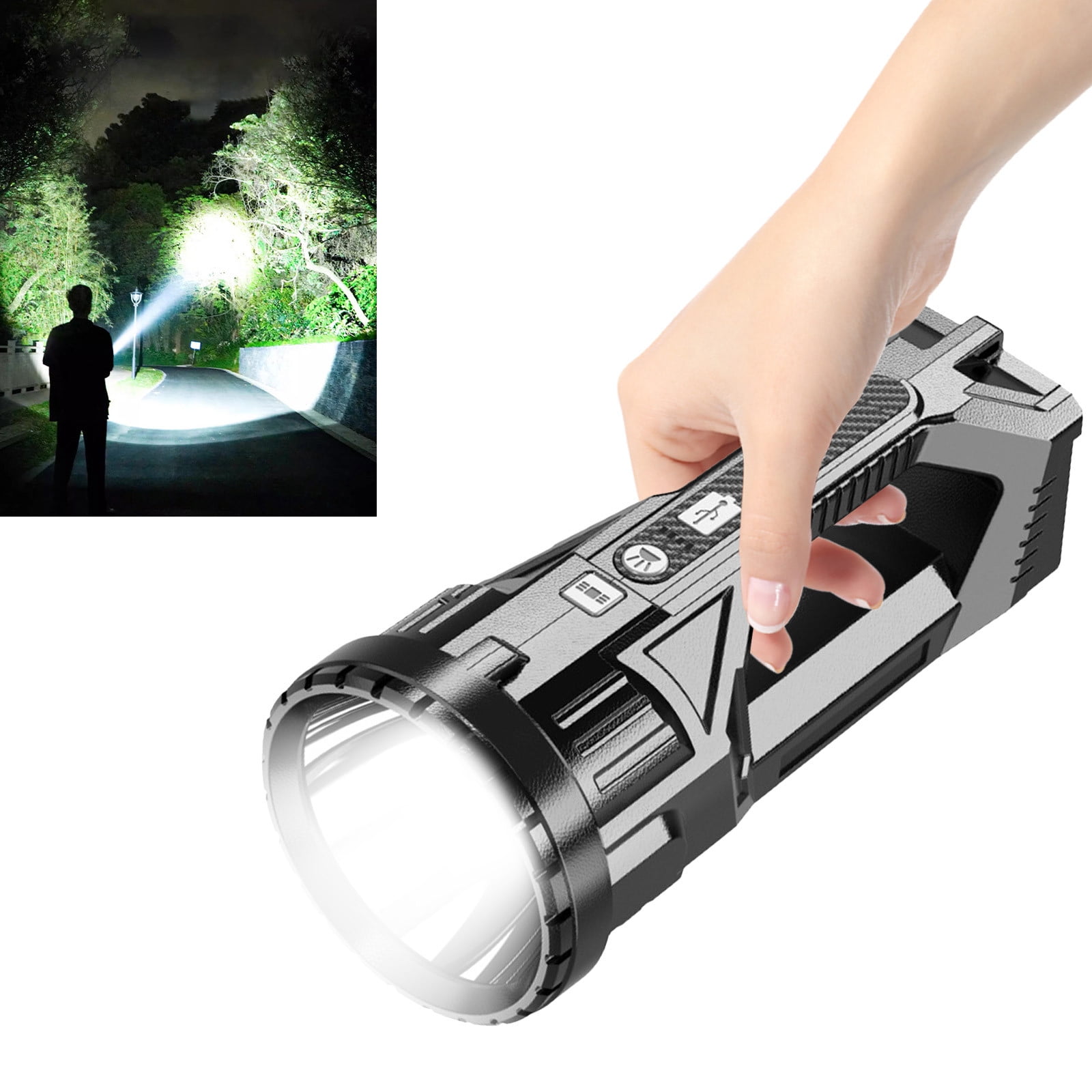 Portable LED Searchlight 5W Rechargeable COB Side Light | Handheld ...