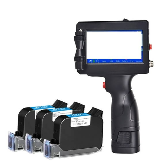 Portable Label Inkjet Printer Date Text Pattern Coding Machine Ink 12 ...