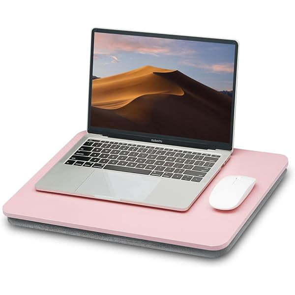 Portable Lap Laptop Desk with Pillow Cushion, Fits up to 15.6 inch ...