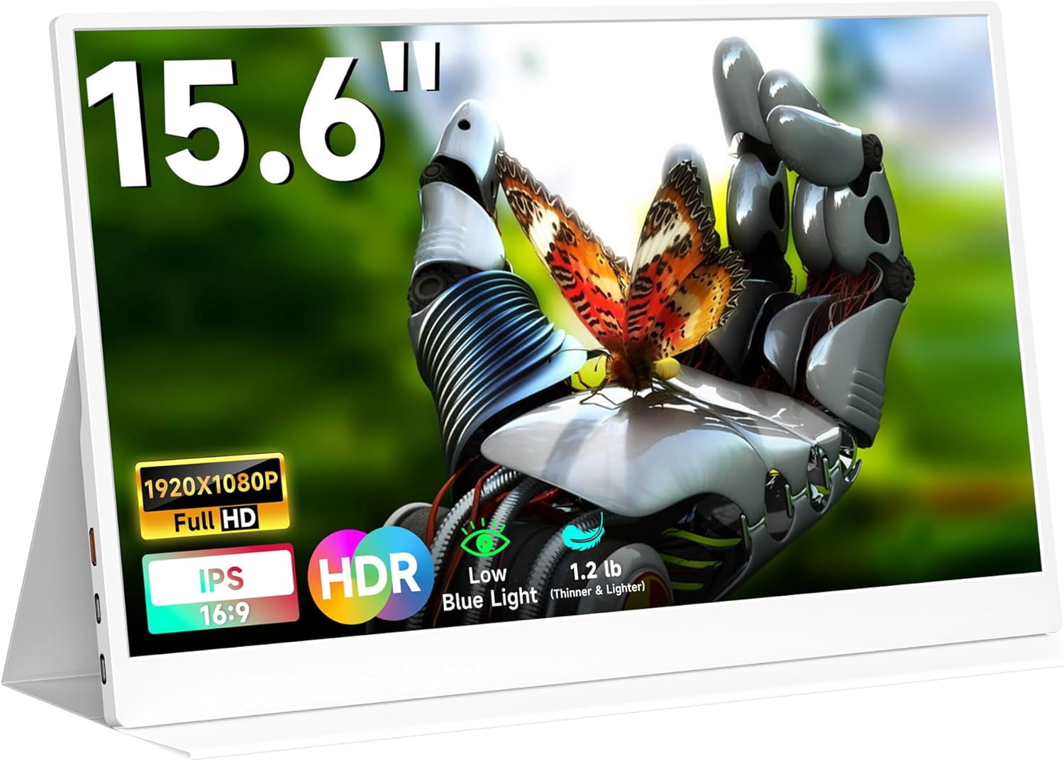 Portable for Laptop, 15.6 Inch FHD 1080P -C sRGB HDR IPS Display, -Thin ...