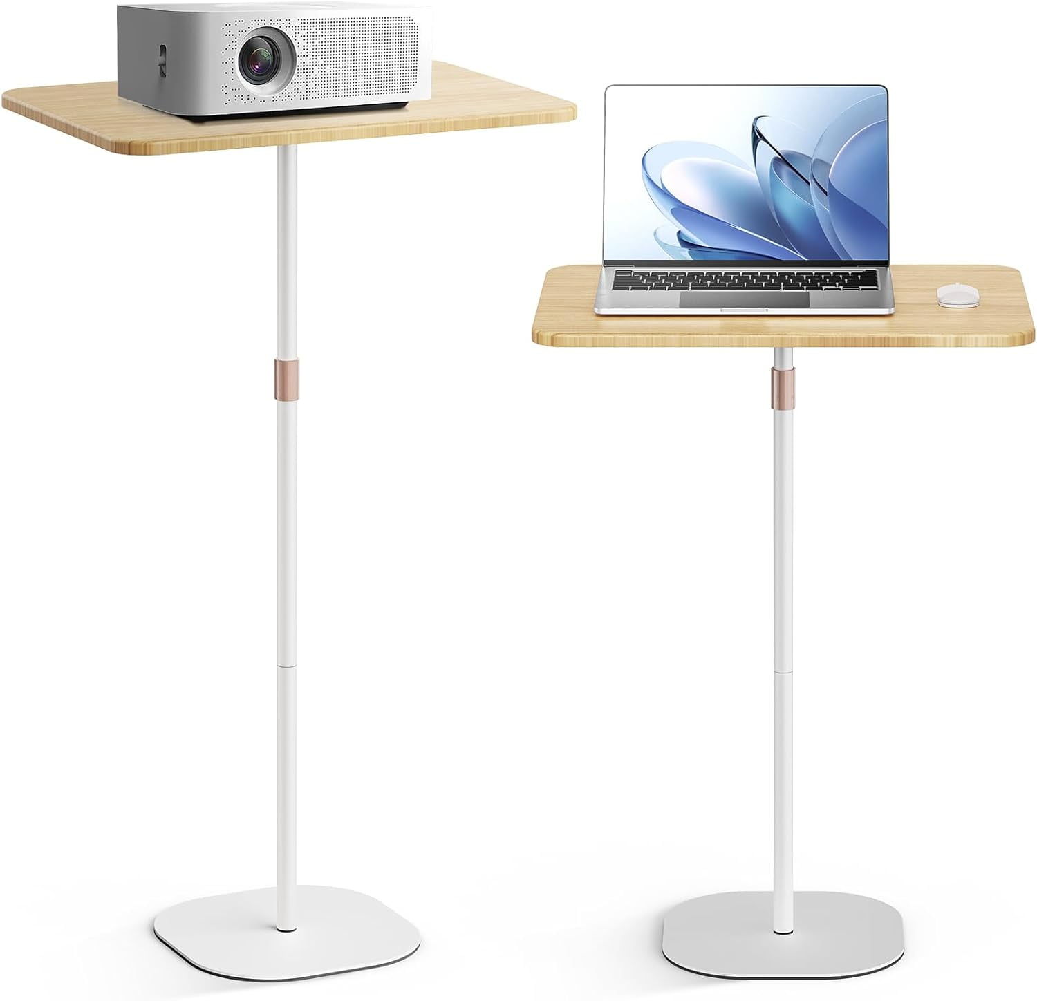 Portable Laptop Floor Stand, Bedside/Sofa Table with Height Adjustable ...