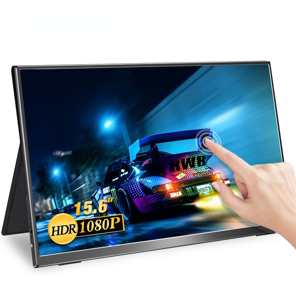 Portable Laptop Monitor Touchscreen 15.6" HDMI USB C External Computer Display - Walmart.com