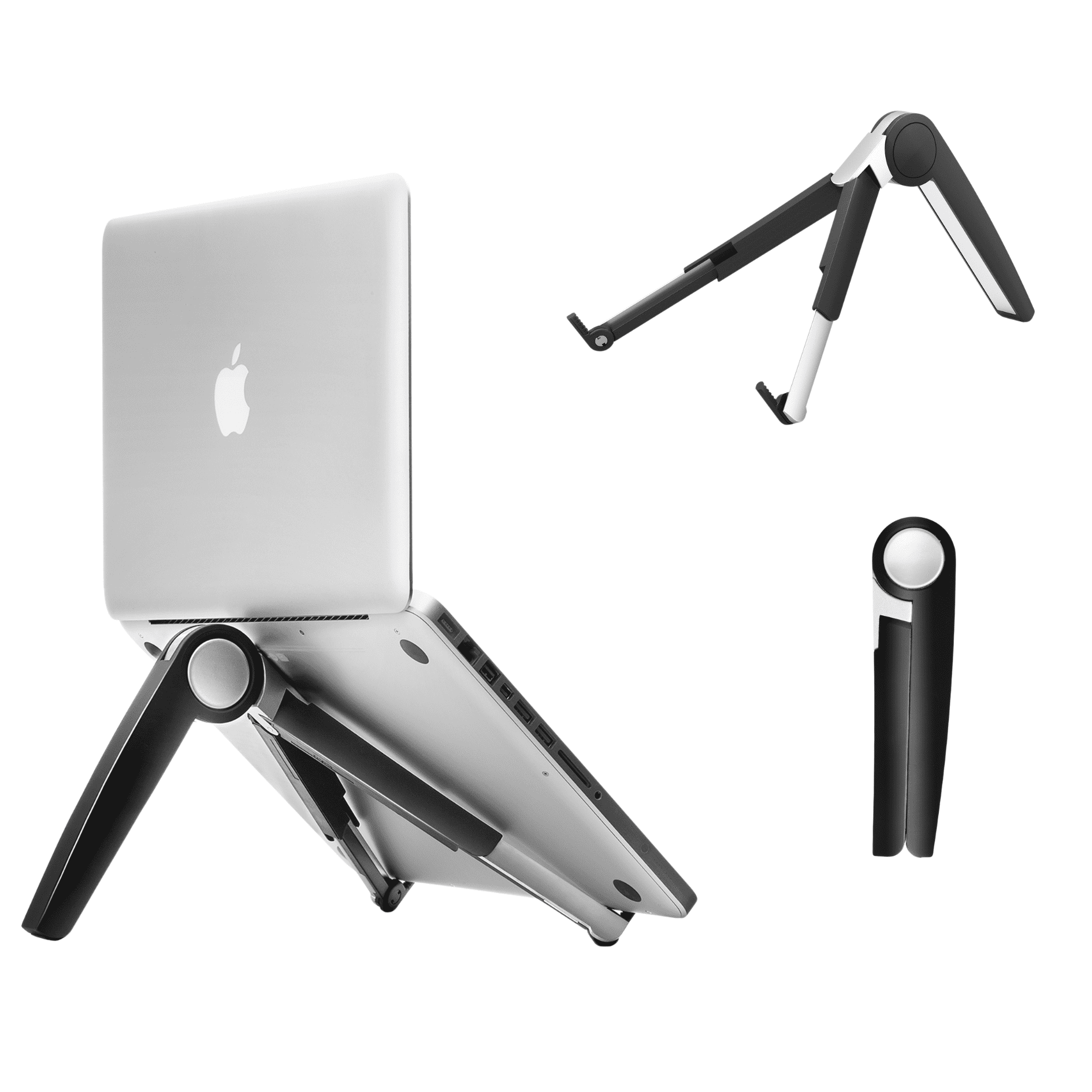 Portable Laptop Stand for Desk & Travel, Foldable Ergonomic Laptop ...