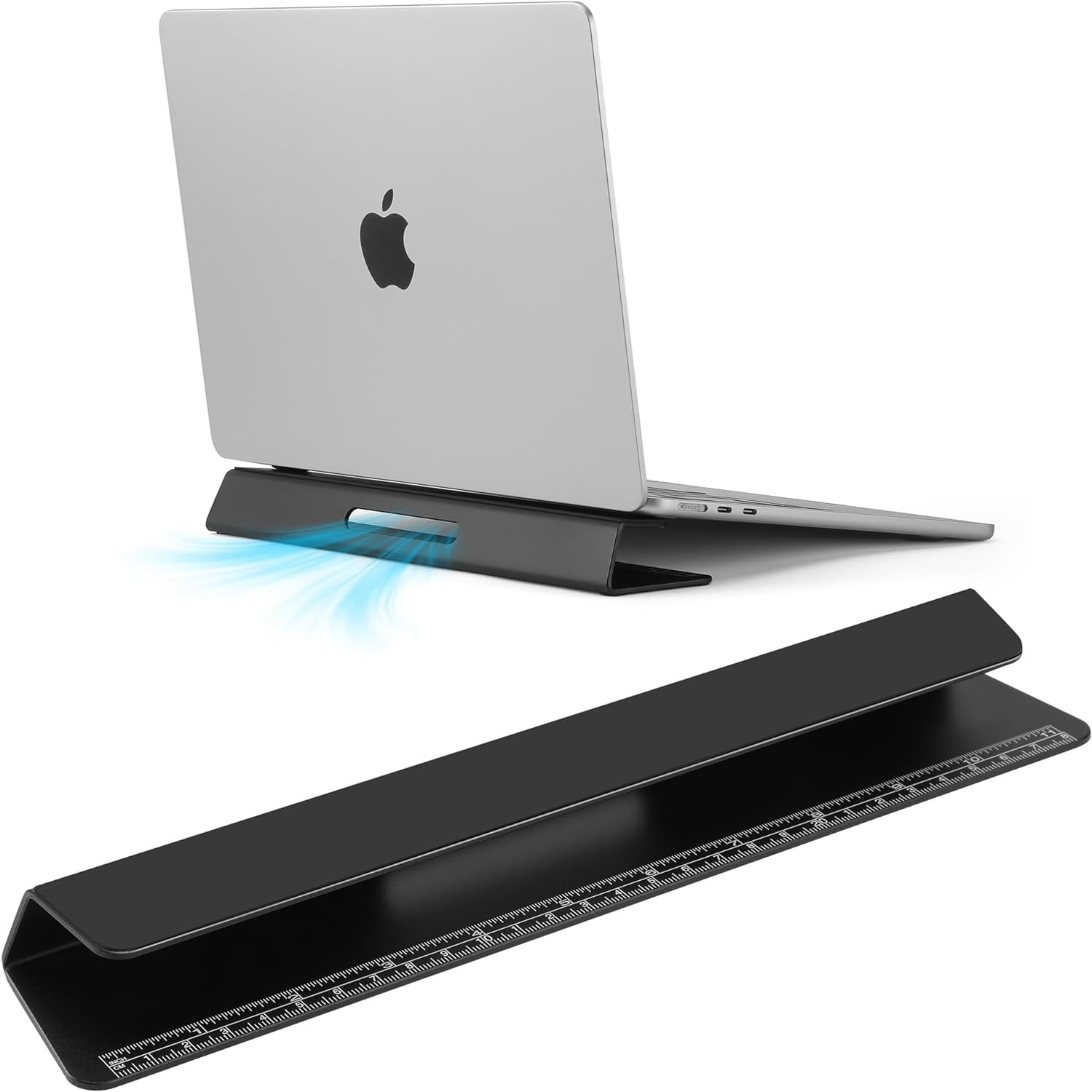 Portable Laptop Wedge Airflow Cooling Stand, Alumm Laptops Feet Legs ...