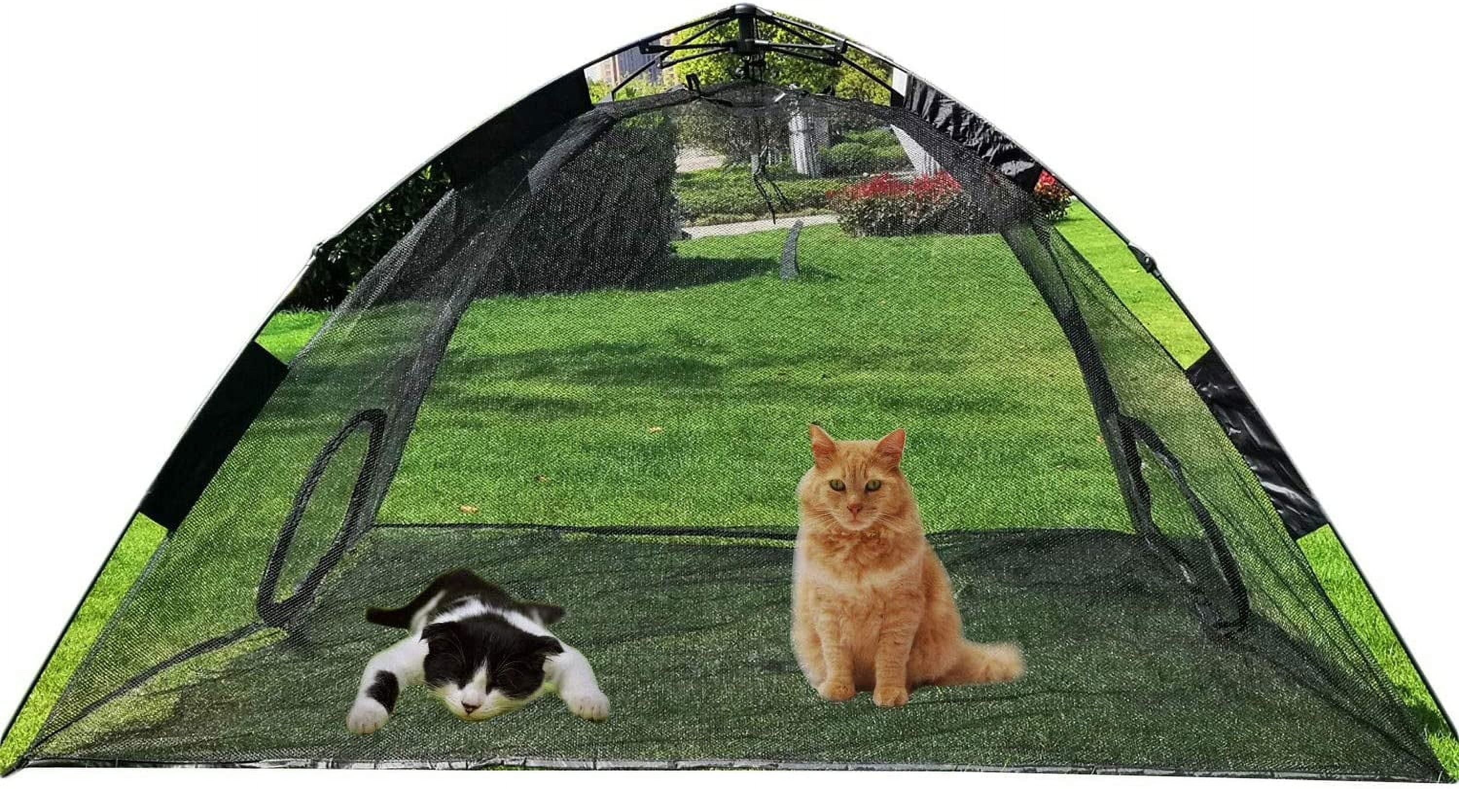 Portable Large Pop Up Pet Cat Tents Enclosures House for Outside Patio ...