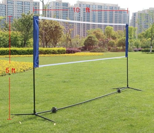 Portable Large Volleyball Badminton Tennis Net for Family Fun ...