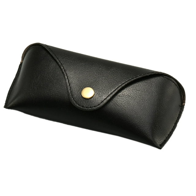 Portable Leather Glasses Caseflexible Sunglasses Pouch Slim Case For Women Men Horizontal