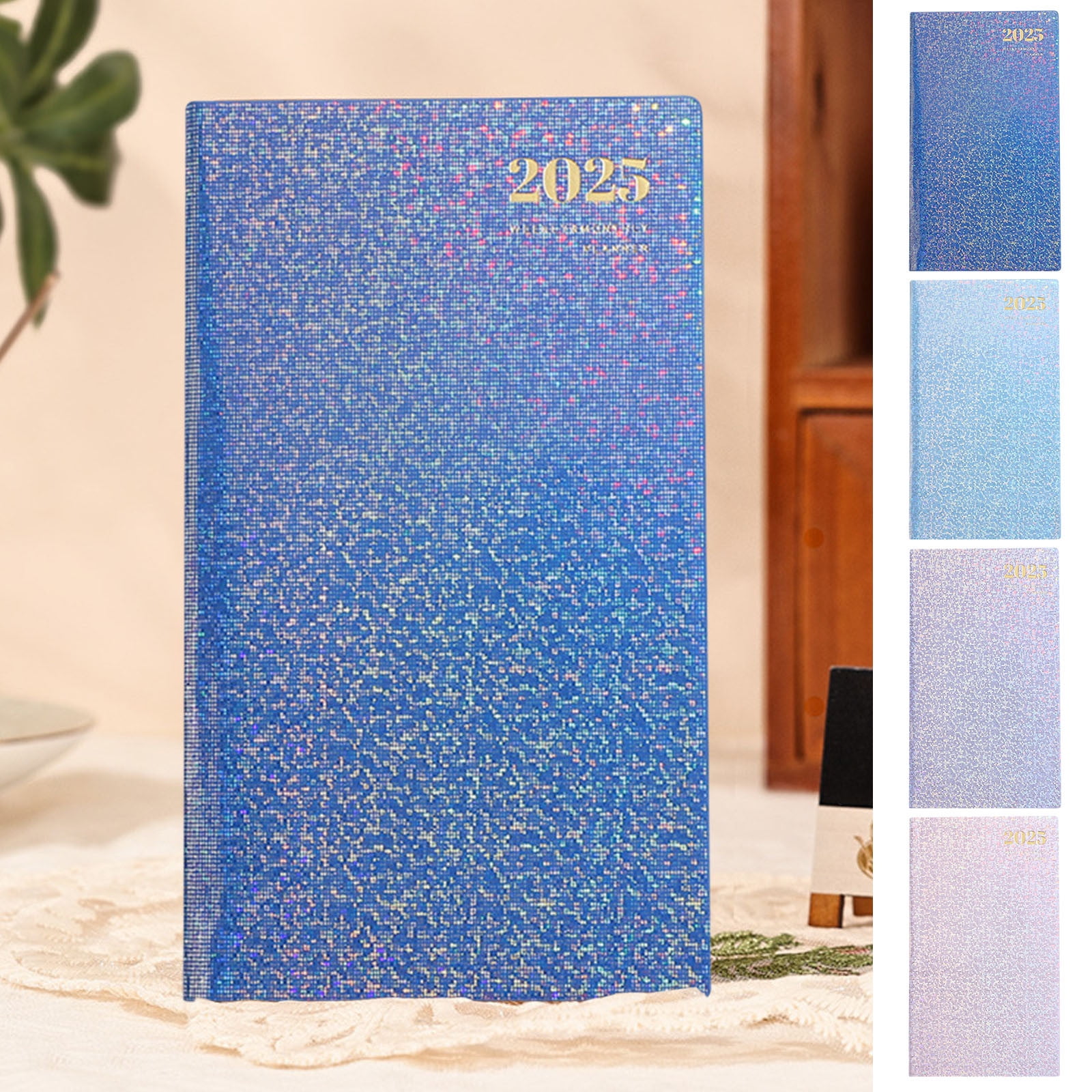 Portable Leather Schedule Planner Notebook 7x4.3 inch Daily Organizer ...